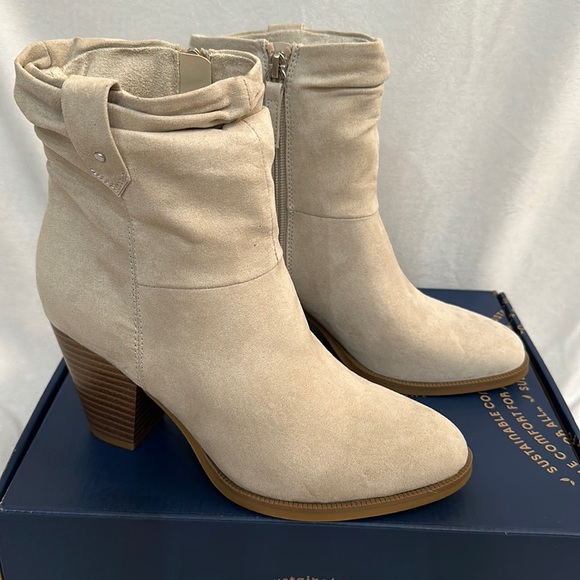 Dr. Scholl's | Shoes | Dr Scholls Pointed Toe Mid Shaft Ruched Boots ...